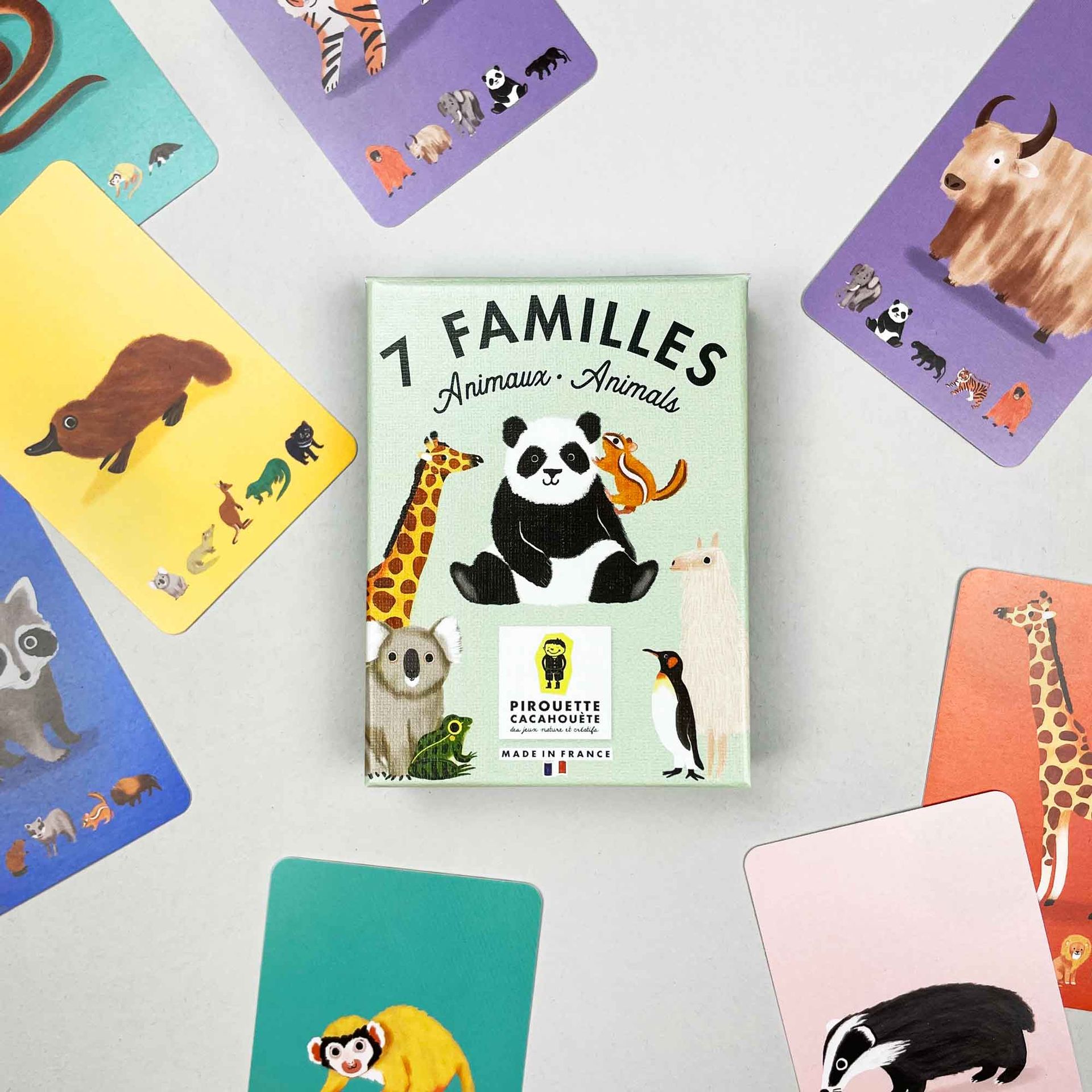 Jeu de cartes : 7 familles animaux • Boutique MSF
